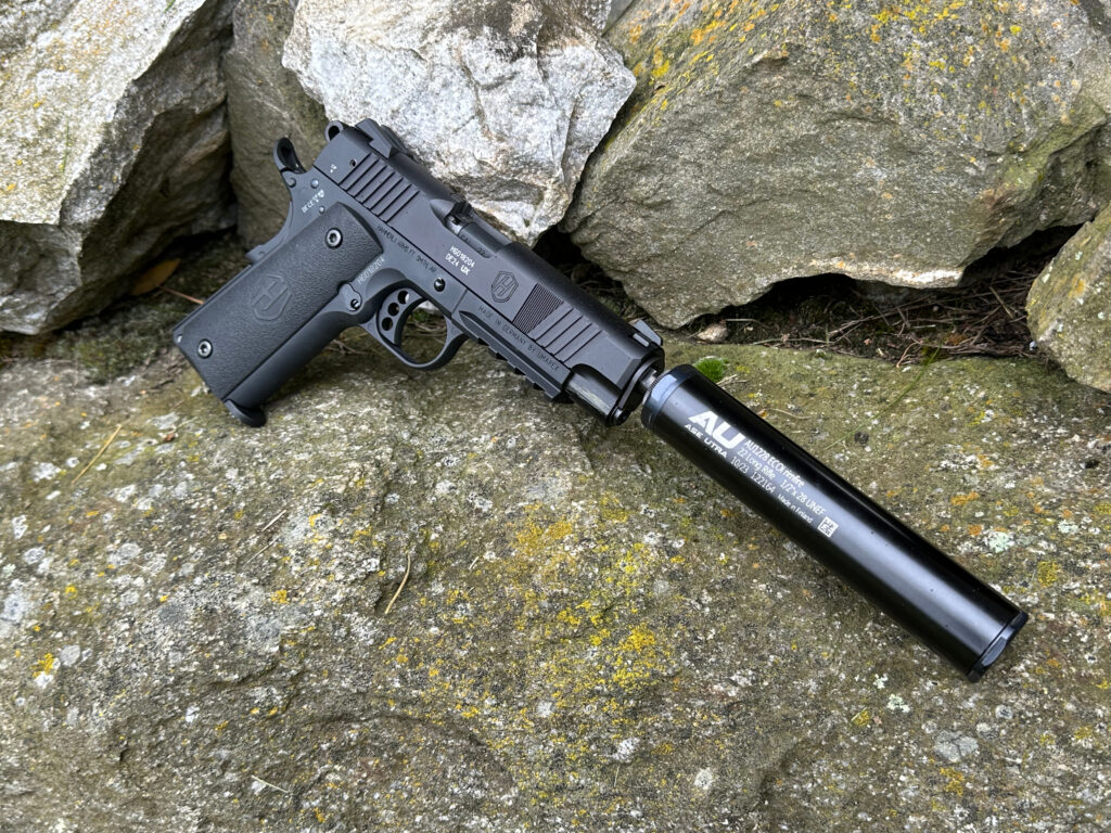 Hammerli Arms Forge H1 4,25″ a tlumič Ase Utra ECOi 22 LR